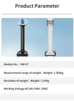 China ABS Stainless Steel LED Display Airport Coin Operated Travel Luggage Scale with Fat Analyzer for sale