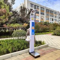 China Modern Electronic Coin Operated Height Weight Body Scale for Clinics Schools and Gyms for sale