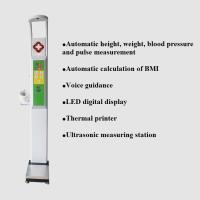China 33*55*235cm LED Display Body Height Weight BMI Blood Pressure Machine for sale