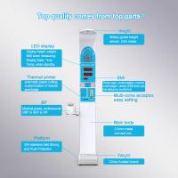 China Public School Gym Health Club BMI Body Scale with Ultrasonic Height Weight Machine for sale