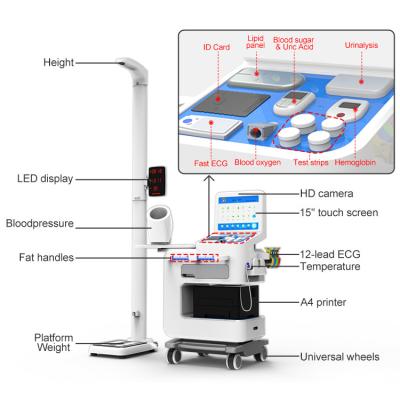China 15-inch Touch Screen Self Service Medical Equipment for Healthcare Physical Examination for sale