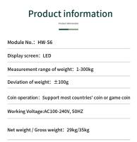 China 100-240VAC Power Supply Coin Operated Luggage Weight Scale for Easy Weight Management for sale