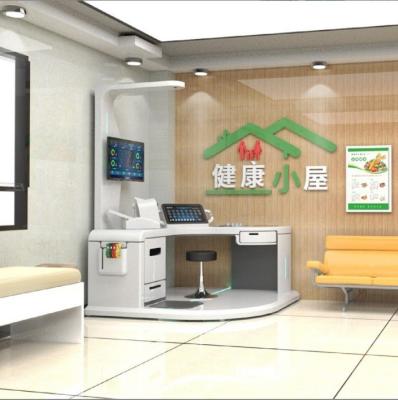 China Data Transmission Medical Health Checkup Kiosk with AC100-240V Power Supply and WIFI for sale