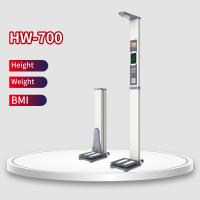 China 200kg Ultrasonic Medical Adult Weighing Scale with Height Folding CE ISO9001 Approved for sale