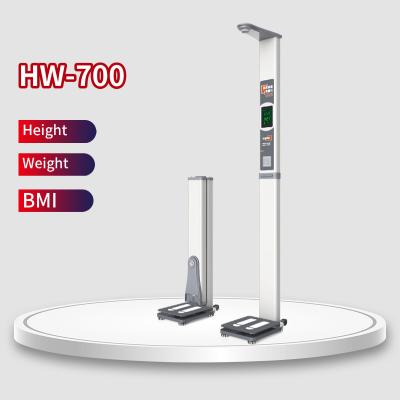 China 200kg Ultrasonic Medical Adult Weighing Scale with Height Folding CE ISO9001 Approved for sale