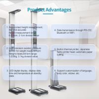 China Best Body Weight and Height Measuring Machine 33*46*230cm with LED/LCD Display Option for sale