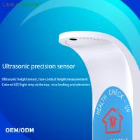 China Body Composition Analyzer Touch Screen Ultrasonic Height and Weight Scale 500kg Capacity for sale