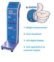 China 27kg N.W. Steel Coin Operated Luggage Weight Scale for Hotel and Airport Weighing for sale