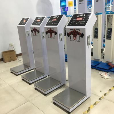 China Customization Accepted 5W Steel Coin Operated Scale for Affordable Luggage Weighing for sale