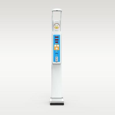 China Accurate Coin Hospital Weighing Scale with Height Measurement Height Range 60-200cm for sale
