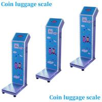 China Convenient and Accurate Coin-Operated Luggage Weighing Machines with 300kg Rated Load for sale