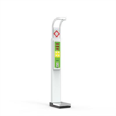 China Medical Hospital Clinic Coin Operated Height and Weight Scale with 0.5cm Minimum Division for sale