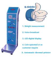 China Durable Coin Operated Weighing Machine with LED Display and Overall Size of 33*55*100cm for sale