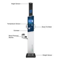 China N.W 43kg BMI Analyzer Health Check Up Kiosk with Height Measurement Range 0-210cm for sale