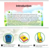 China LED Display Pediatric Scale for Accurate Height and Weight Measurement of Children for sale