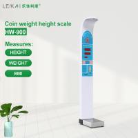 China Compact Coin Operated Height and Weight Scale for Pharmacy Shopping Malls G.W. 47KG for sale