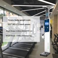 China Body Fat Measurement Coin Electronic Height and Weight Scale with 64kg Volume Weight for sale