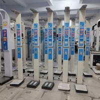 China Standing Scale for School Pharmacy Clinic Blue ISO9001 Certified Easy to Read Measurements for sale