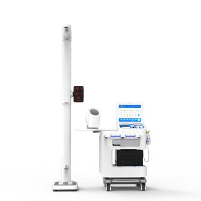 China Medical Health Screening Kiosk for Hospitals Customizable White Body Analyse Machine for sale
