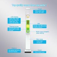 China Customizable Power Supply 100-240V Coin Operated Height Measuring Scale with Base for sale