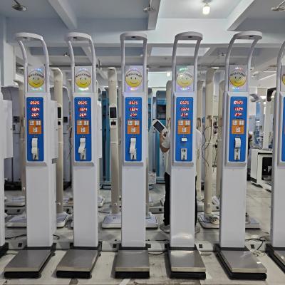 China BMI Coin Operated Body Weight Measuring Scales for Measuring Speed 480 Times Per Hour for sale