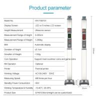 China 8-200cm Height Range Coin Operated Weight and Height Scale with Gross Weight of 25kg for sale