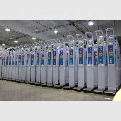 China Weight Range 8-200kg Coin-Operated Height Weight Machine Suppliers with LED Display for sale