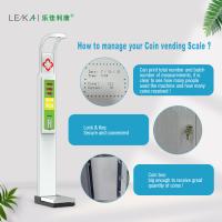 China Weight Range 8-200kg Coin-Operated Height Weight Machine Suppliers with LED Display for sale