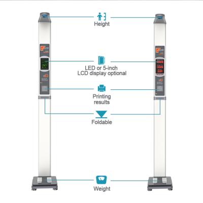 China LED Display Electronic Weight Height Scale for Accurate BMI Measurement and Tracking for sale