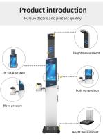China 19 Inch Android Health Kiosk Steel Health Center BMI Machine with Body Fat Analyzer for sale