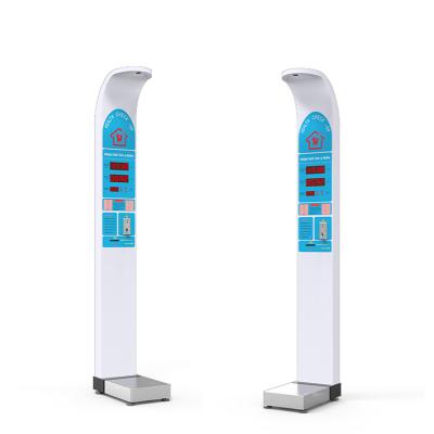China Multi-Language Coin-Operated BMI Weighing Machine with Printer and Customized Support for sale