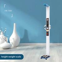 China Digital Height And Weight Scale LEKA LCD Display Weight range 8-200kg Division 0.1kg for sale