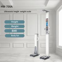 China AC100-220V Power Supply Body Fat BMI Height Weight Weighing Scale Coin Operated Machine for sale
