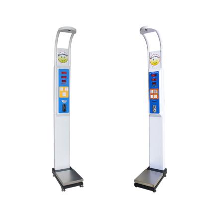 China 8-200kg Weight Range Ultrasonic Electronic Coin Operated Scale with Height Measurement for sale