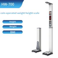 China Physician Scale Height and Weight Measurement Machine 33*46*230cm with LED/LCD Display for sale