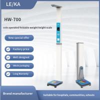 China Pharmacy Ultrasonic Electronic Height and Weight Meter with AC100-240V Power Supply for sale