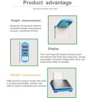 China QR Code Scanner BMI Scale for Accurate Weight and Height Measurement in Hospitals for sale