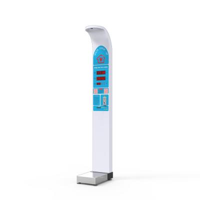 China Digital Pharmacy Coin Height and Weight Scale N.W 42kg Arabic English Russian Spanish Thai for sale