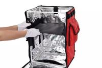 China Hot Cold Delivery Cooler Thermal Bag with Reusable Ice Pack and Customized Logo for sale