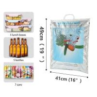 China Therapeutic Aluminum Foil EPE foam PE Insulated Bag for Hot and Cold Beverage Delivery for sale