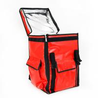 China Low Temperature Thermal Bag with Reusable Ice Pack and Red Aluminum Foil Insulation for sale