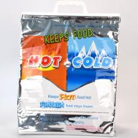China Aluminium Foil Insulated Bag Collapsible Reflective Insulation Bag Food Thermal Reusable Cooler for sale
