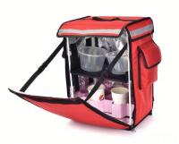 China Hot Cold Delivery Cooler Thermal Bag with Reusable Ice Pack and Customized Logo for sale
