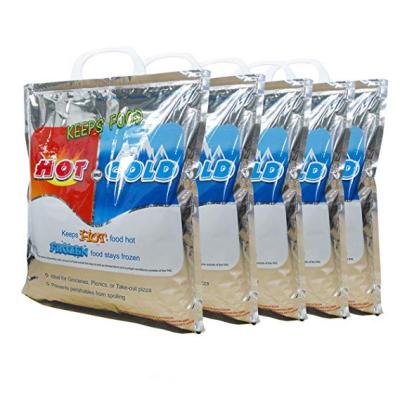China Plastic Handle Hot Cold Cooler Bag for Shopping Custom Thermal Insulated Lunch Food for sale