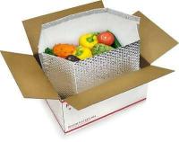China Aluminum Foil Lined Carton Box Insert Liner for Cold Shipping and Free Sample Offered for sale