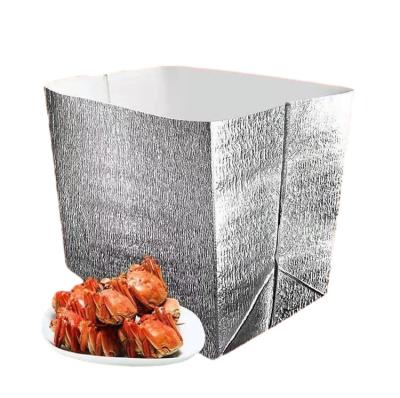 China Geometric Pattern Custom Sizes Insulated Shipping Box Liner for Perishables Transport for sale