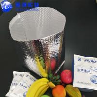China Reusable Thermal Insulated Metallic Foil Bubble Box Liner for Cold Chain Packaging for sale