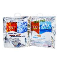 China hot food thermal insulated delivery bags for food Aluminum Foil Thermo Plastic Shopping Bag for sale