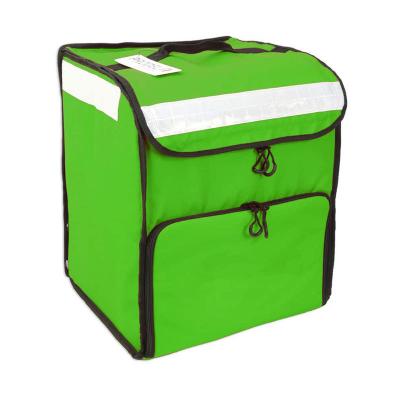 China Large Capacity Motorcycle Oxford Insulated Pizza Food Delivery Backpack Warmer Bag PVC for sale