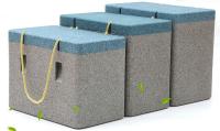 China Meat Industrial Cooler Box Mini EPP Foam Cooler Box 50L 100L Light Weight With Lid Handles for sale